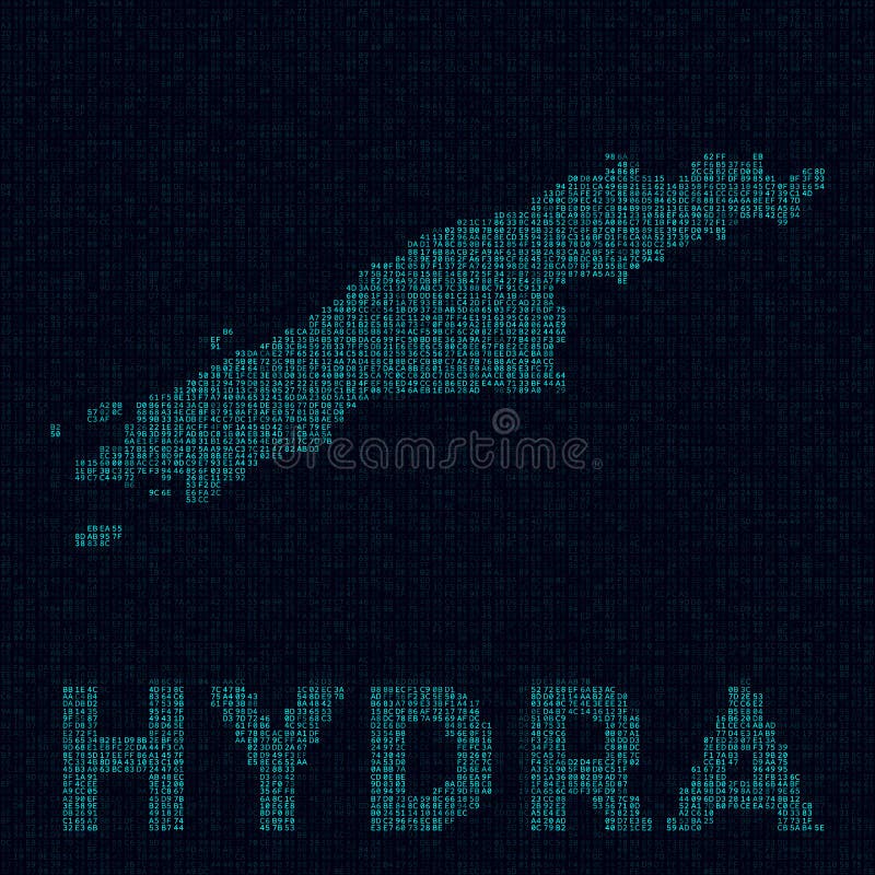 Hydra tech map. stock vector. Illustration of global - 170674200