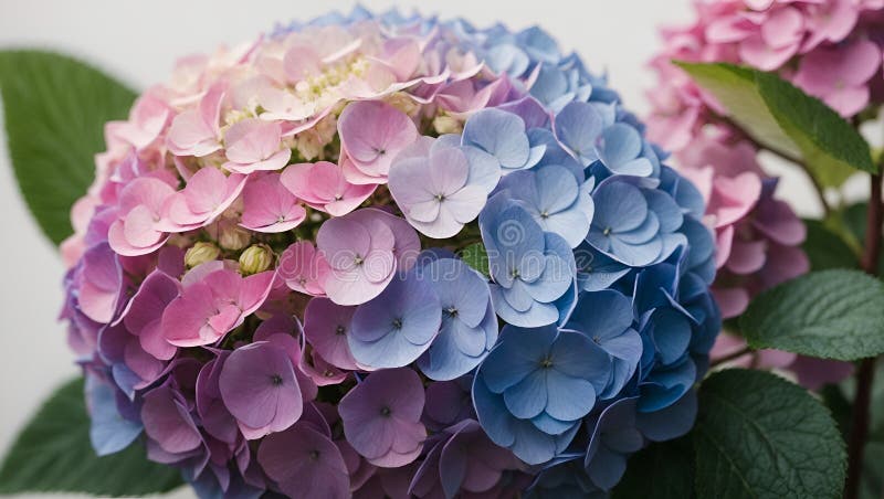 A Hydrangea Flower, with Its Compact Petals Forming a Stunning Sphere ...