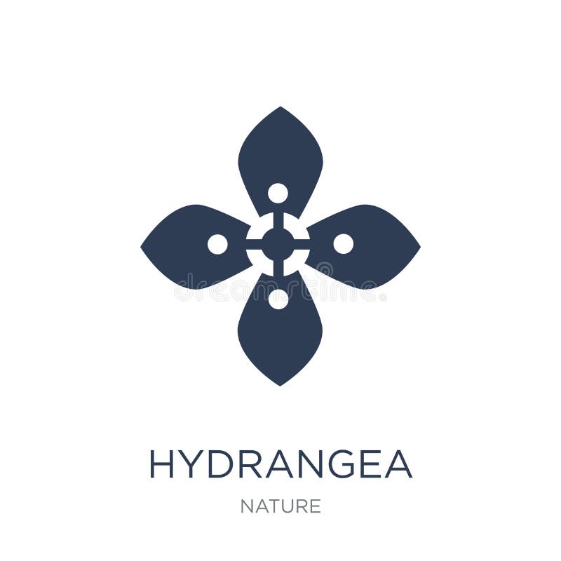 Hydrangea Icon. Trendy Hydrangea Logo Concept on White Backgroun Stock ...