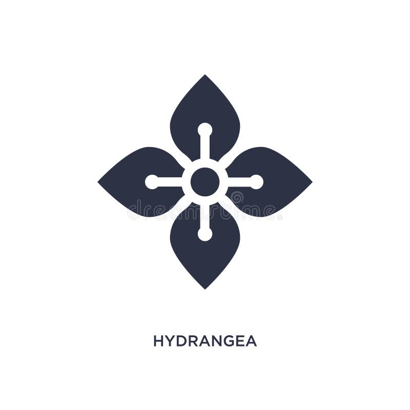 Hydrangea Icon. Trendy Hydrangea Logo Concept on White Backgroun Stock ...