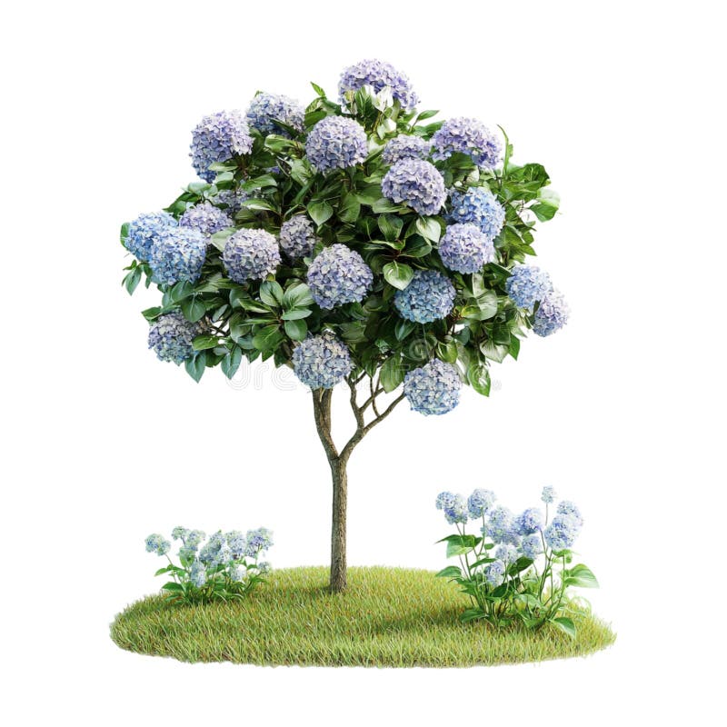 Hydrangea Macrophylla Plant on Transparent Background - Ai Generated ...