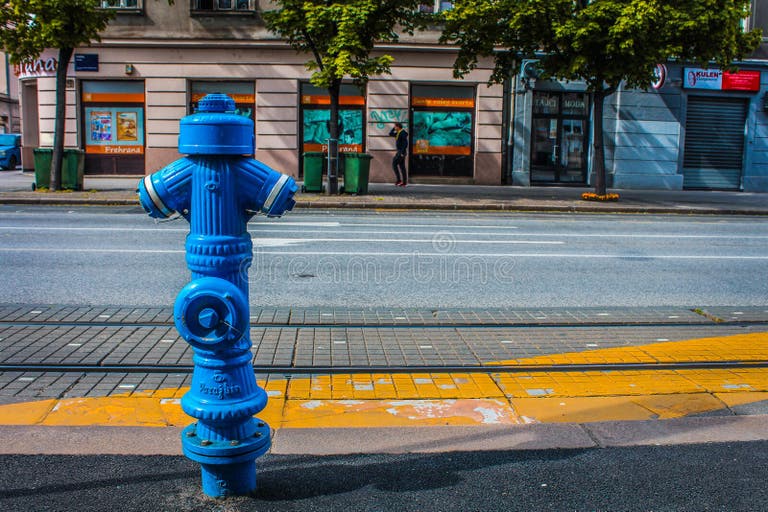 Hydrant editorial photography. Image of blue, hydrant - 72976962