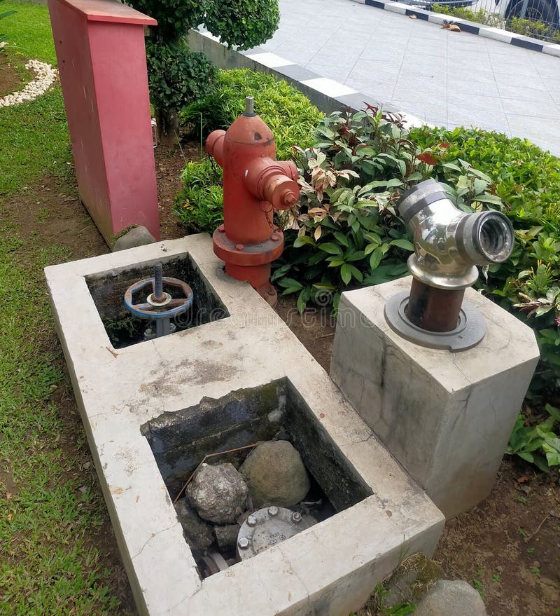 Hydrant Equipment Installed in the Building Area Stock Image - Image of ...