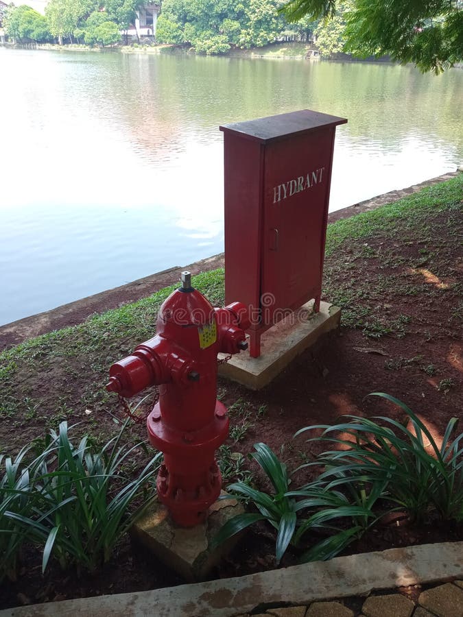 Hydrants in the Campus Library Area Stock Image - Image of protection ...