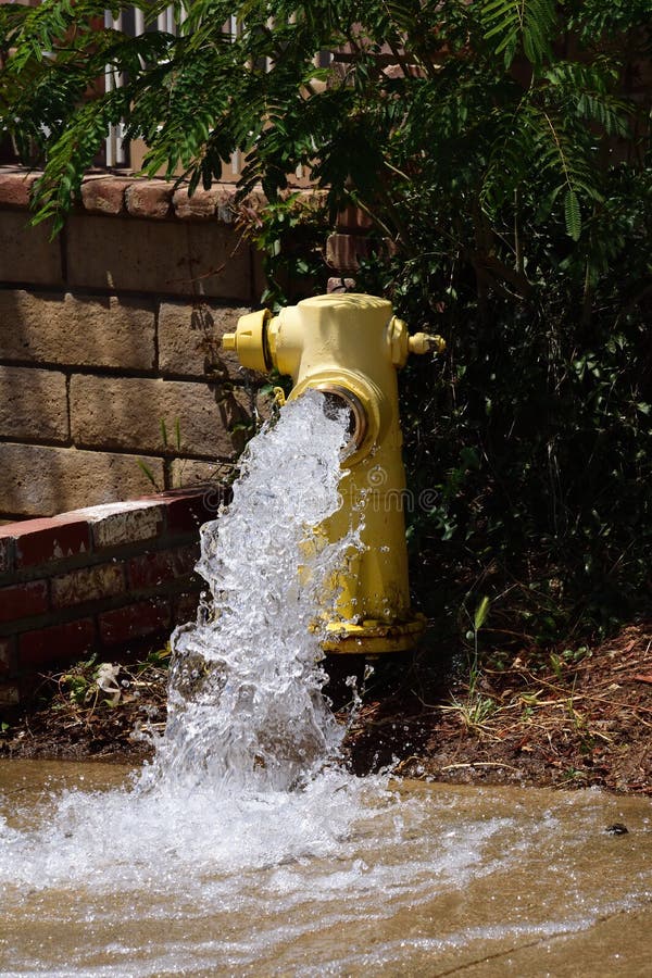 Hydrant flow stock photo. Image of systems, torrent - 182216592