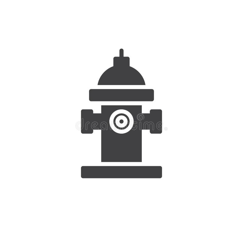 Hydrant icon vector stock vector. Illustration of single - 100378552