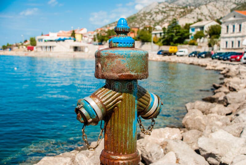 Hydrant stock image. Image of detail, iron, adriatic - 51739291