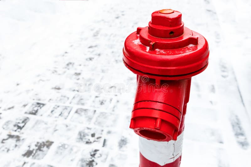 Hydrant Red Bright on a White Background Fire Safety Base Base Design ...