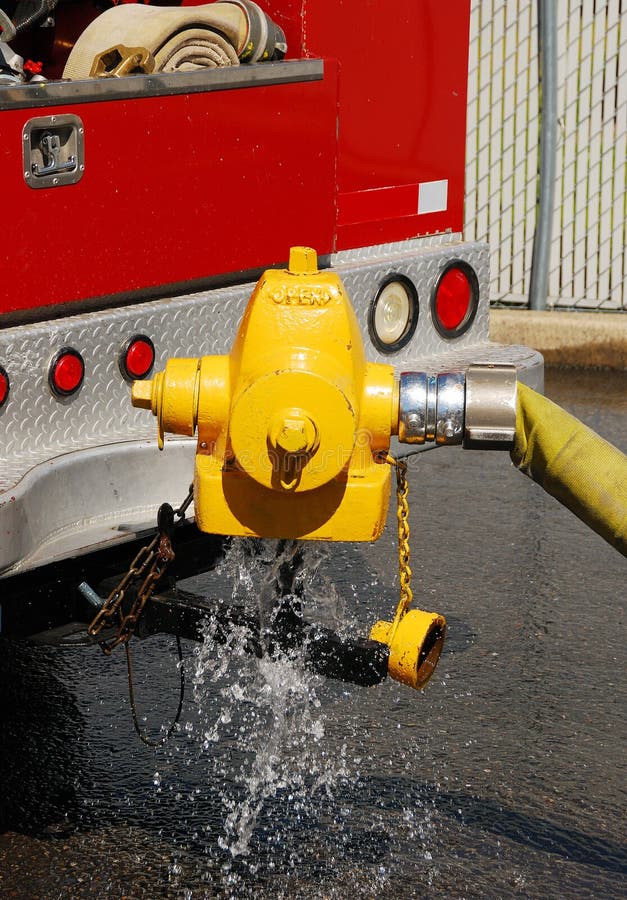 Hydrant Testing stock photo. Image of stream, drain, truck - 29251622