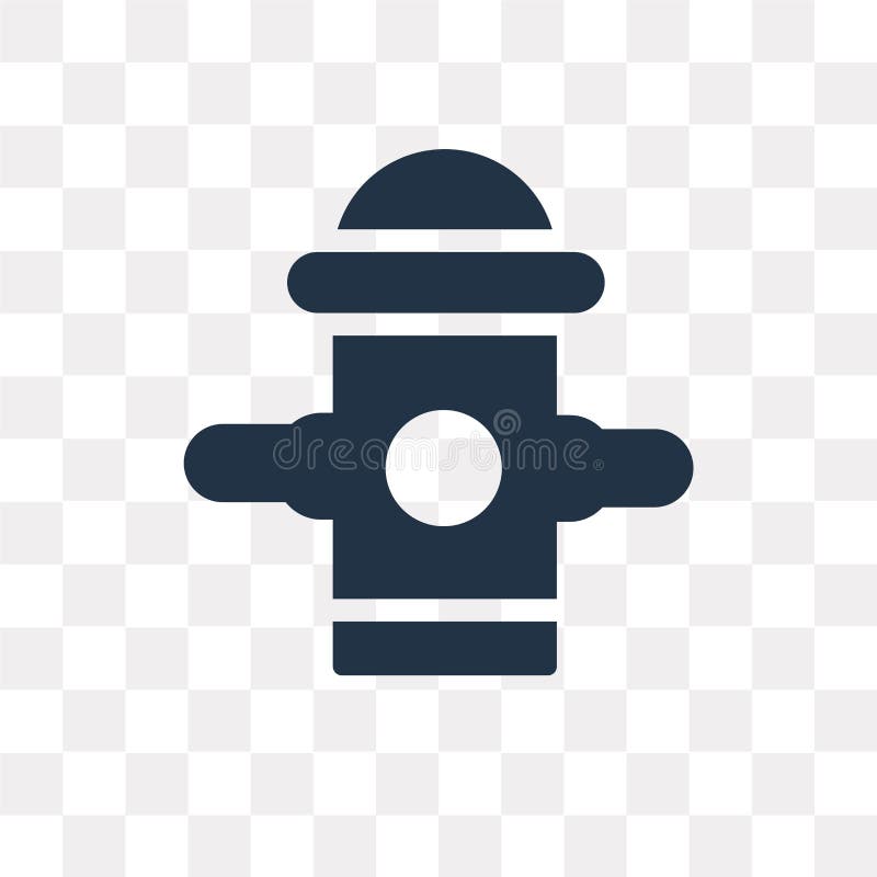 Hydrant Vector Icon Isolated on Transparent Background, Hydrant Stock ...