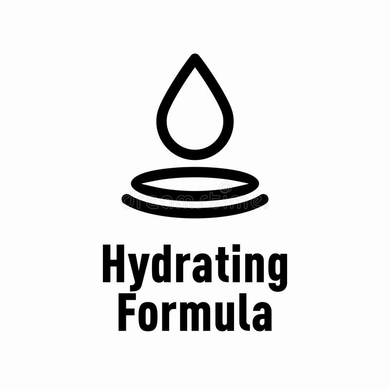 Hydrating Formula Vector Information Sign Stock Vector - Illustration ...