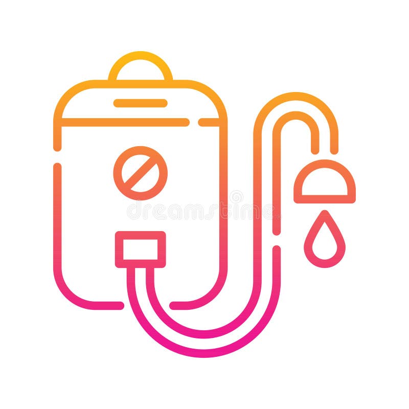 Hydration Bladder Vector Gradient Icon Style Illustration. EPS 10 File Stock Vector ...