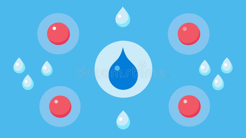 Hydration Boost an Illustration of Water Molecules Seamlessly Entering ...