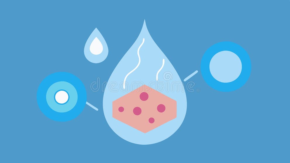 Hydration Boost an Image of Skin with Droplets of Water Surrounding it ...