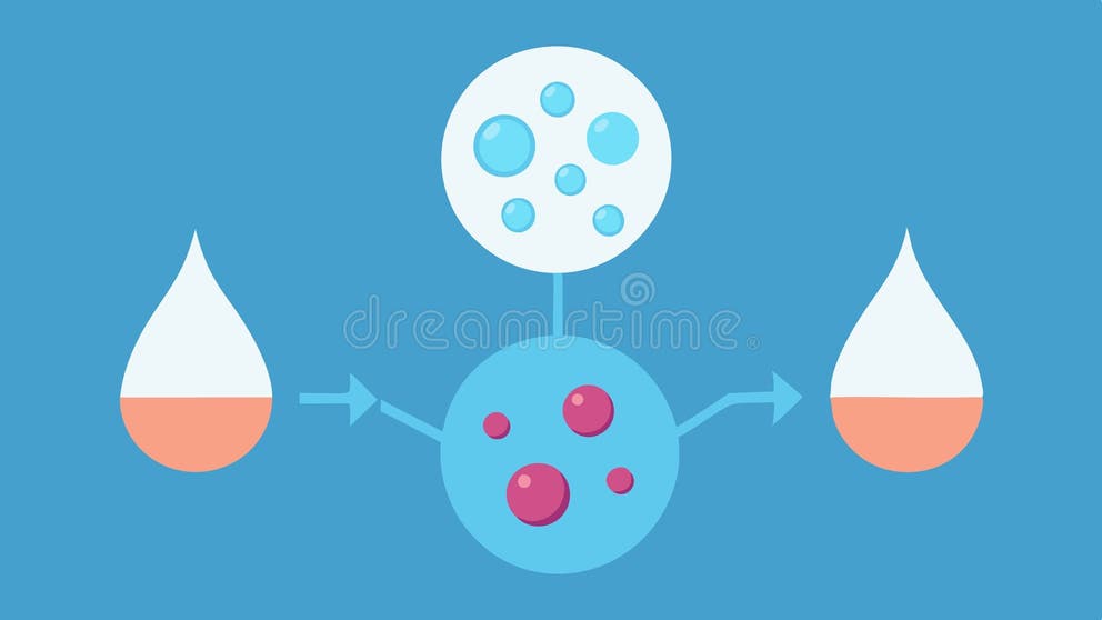 Hydration Boost a Visual Showing Water Molecules Interacting with ...