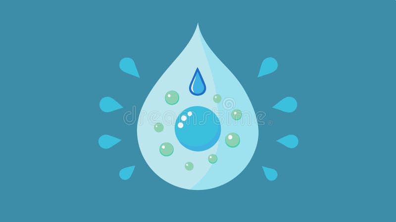 Hydration Boost a Visual Symbolizing Hydration with Nanoparticles Being ...