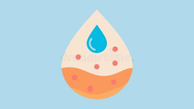 Hydration Boost a Water Droplet Infused with Vitamins Falling Onto a ...