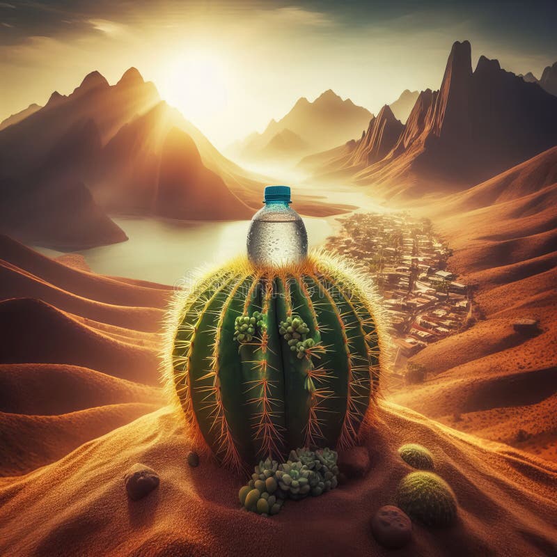 Hydration Cactus a Cactus that Stores Large Amounts of Water in Stock ...