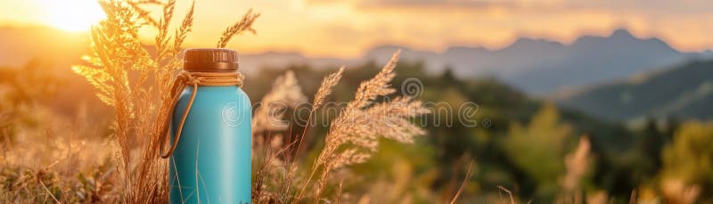 Hydration Essentials Cool Water Droplets on a Bottle in the Sunshine ...