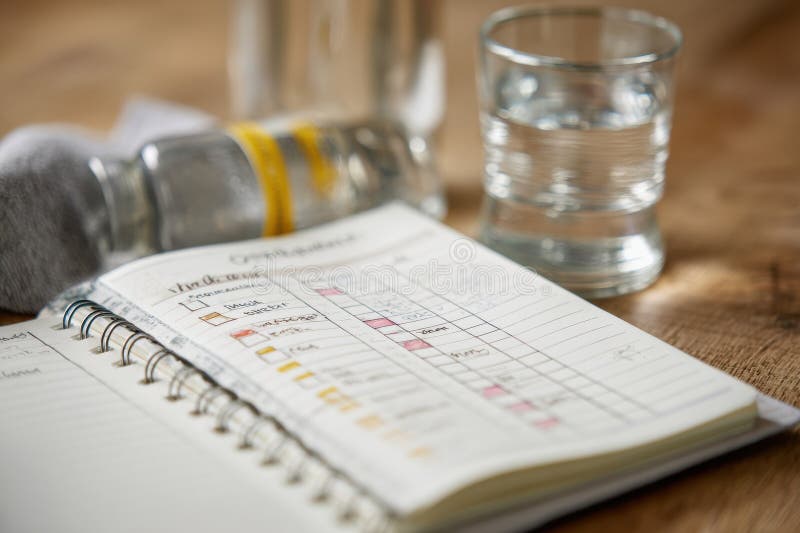 Hydration and Kidney Health Checklist on a Personal Journal Page for ...