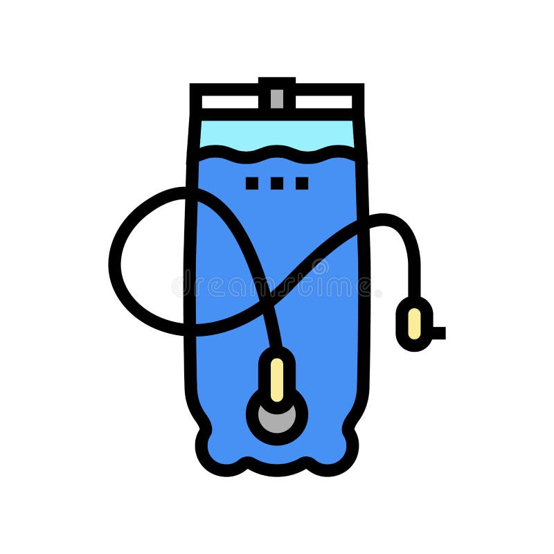 Hydration Pack Color Icon Vector Illustration Stock Vector ...