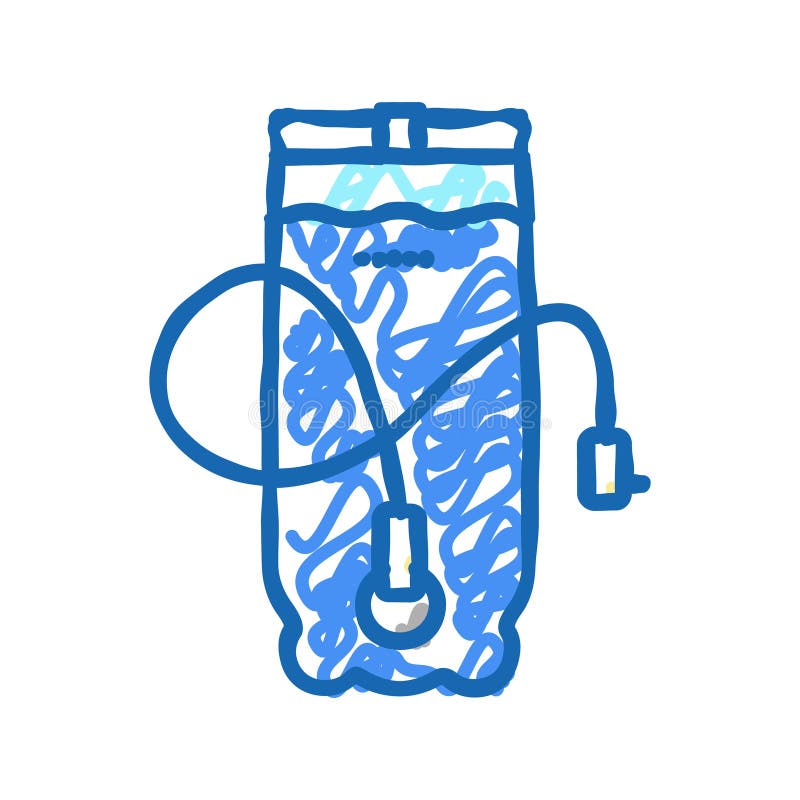 Hydration Pack Icon Doodle Illustration Stock Vector - Illustration of ...