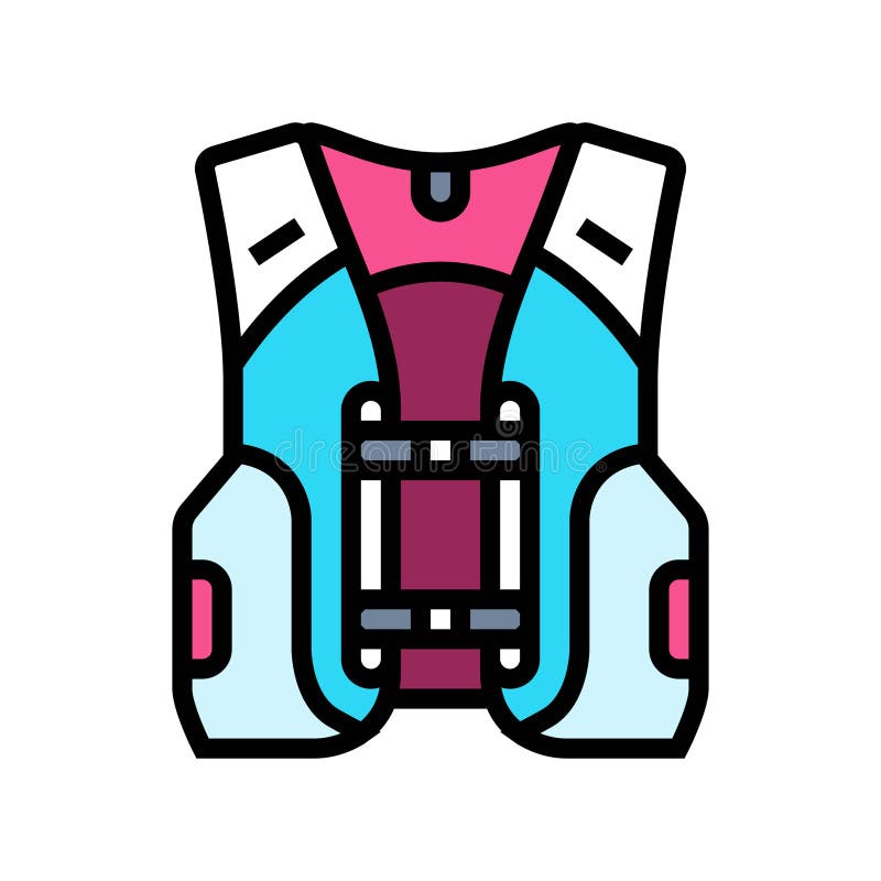 Hydration Vest Pack Running Accessories Color Icon Vector Illustration ...