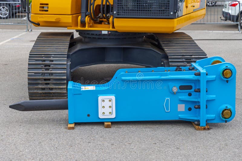 Hydraulic Breaker Hammer stock photo. Image of pressure - 267600106