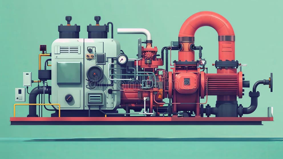 Compressor Mechanism Stock Illustrations – 407 Compressor Mechanism ...