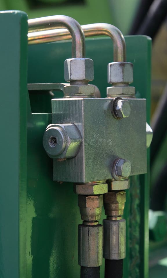 Hydraulic connection. stock image. Image of mechanics - 9319143