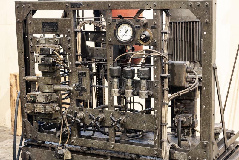 Hydraulic Control System of Cnc Machine Tool Stock Photo - Image of ...