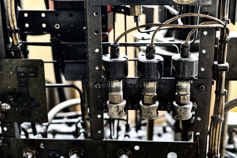 Hydraulic Control System for Machine Tool Mechanics Stock Image - Image ...