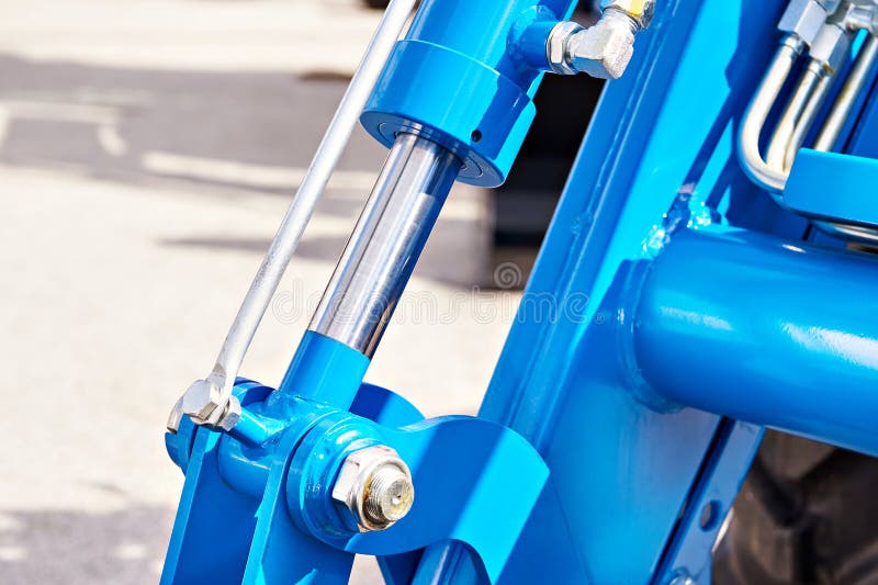 Hydraulic cylinder stock image. Image of pneumatic, heavy - 364105415