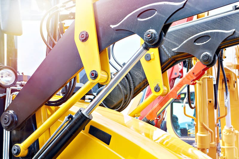 Hydraulic Cylinder Industrial Transport Stock Photo - Image of ...