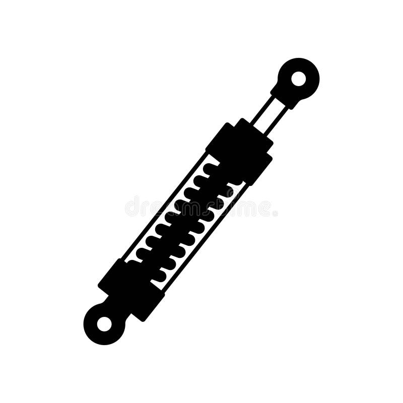 Hydraulic Damper Vector Design. Pneumatic Cylinder Logo Vector Stock ...