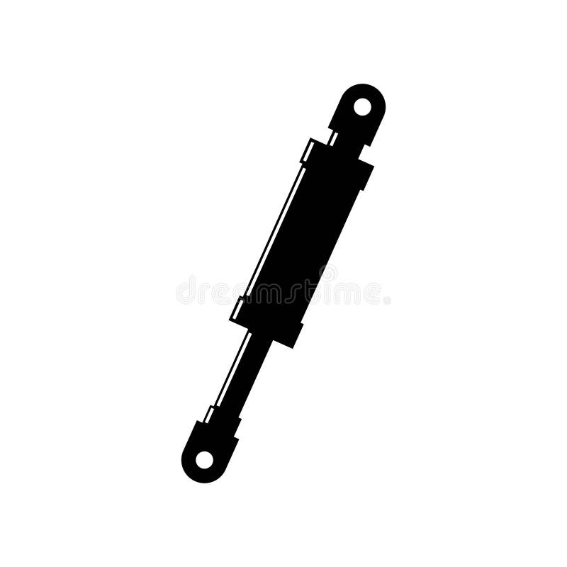 Hydraulic Damper Vector Design. Pneumatic Cylinder Logo Vector Stock ...
