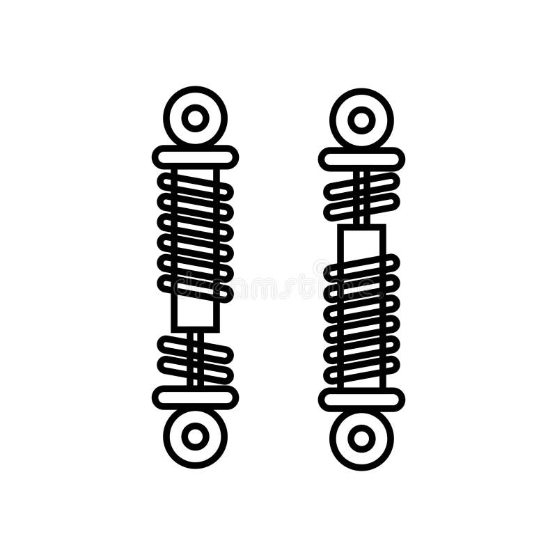Hydraulic Damper Vector Design. Pneumatic Cylinder Logo Vector Stock ...