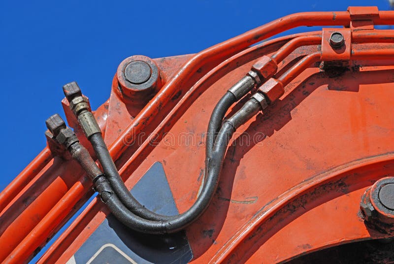 Hydraulic Hoses stock photo. Image of digger, mechanical - 22402800