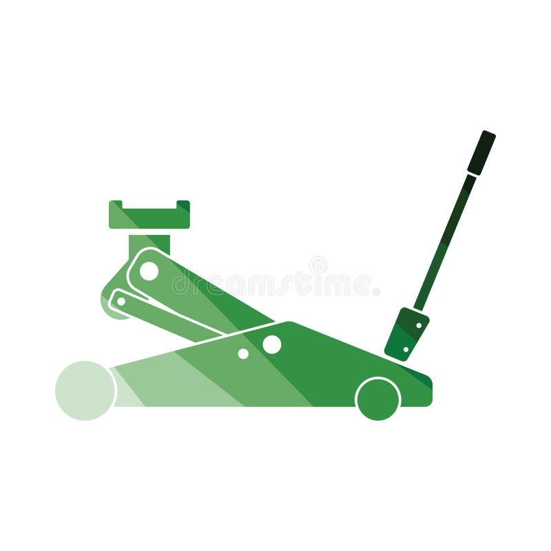 Hydraulic jack icon stock vector. Illustration of automobile - 145920103