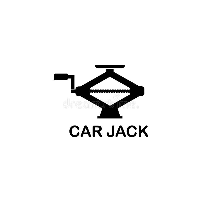 Hydraulic jack icon stock vector. Illustration of transportation ...