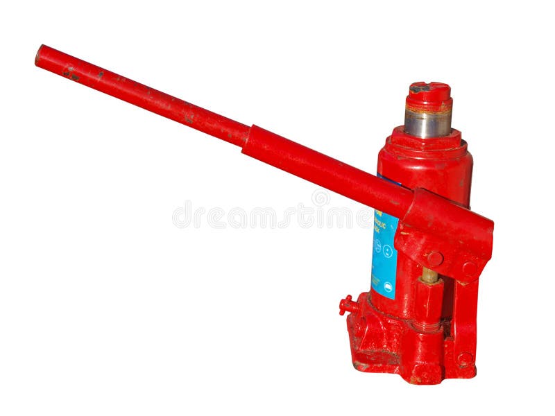 Hydraulic jack stock image. Image of hydraulic, isolated - 33335443