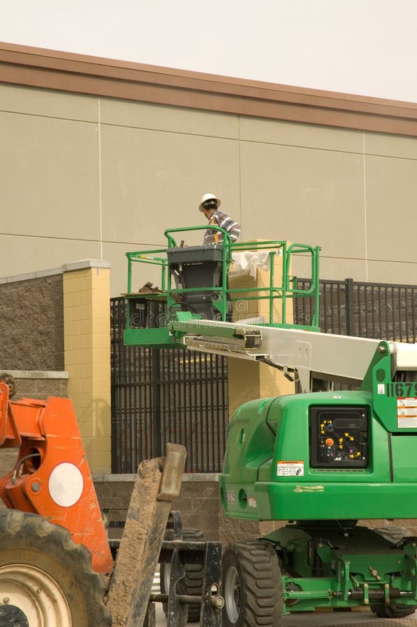 Hydraulic Lift Operator stock image. Image of bucket, platform - 1758675