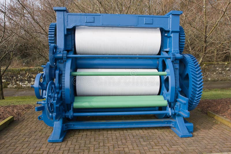 Hydraulic Mangle from Dundee 1927 Stock Image - Image of industrial ...