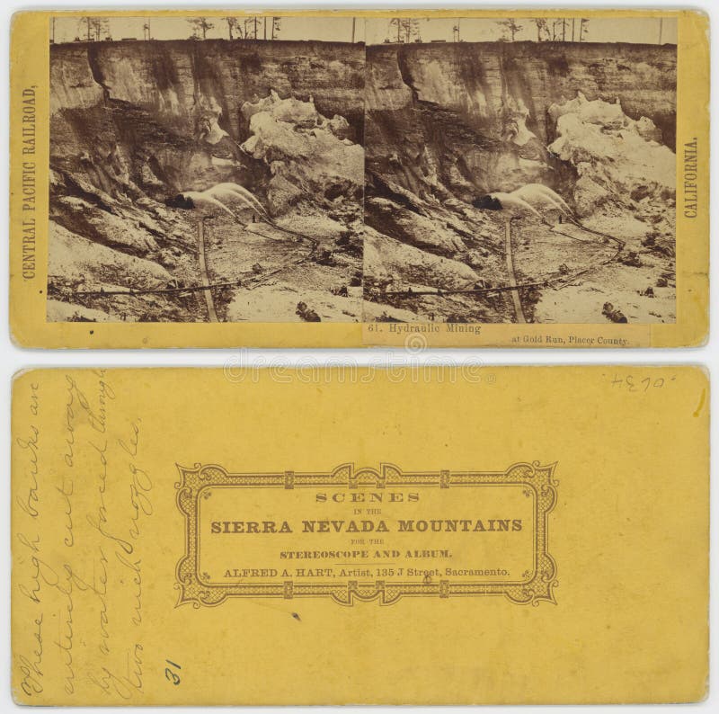 Hydraulic Mining At Gold Run, Placer County. Picture Image: 222637464
