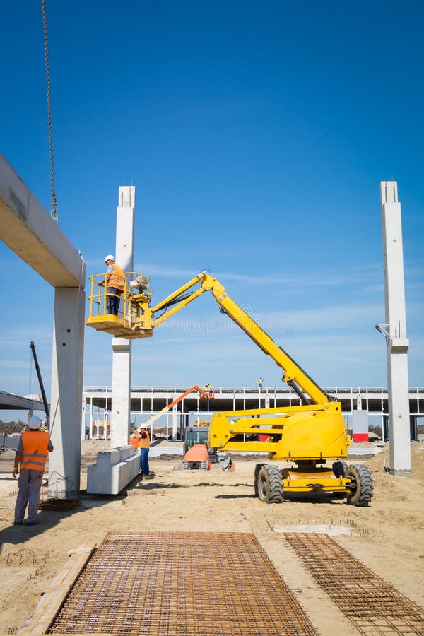 Hydraulic Mobile Construction Platform Editorial Photography - Image of ...