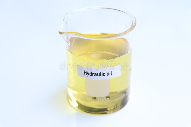 Hydraulic Oil in Container, Science Experiment Concept Stock Photo ...