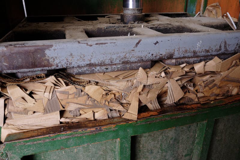 Hydraulic Press for Cartons Stock Photo - Image of ecology, press ...