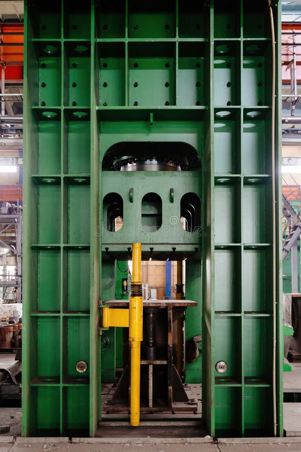 Hydraulic Press in the Factory Workshop Stock Photo - Image of ...