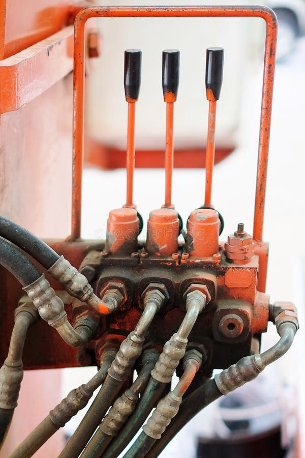 Hydraulic Pump Terminal Control Cable Stock Photo - Image of cable ...