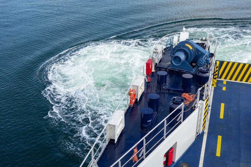 Hydraulic Ramp Winch on Ferry Boat To Operate Gate Stock Photo - Image ...